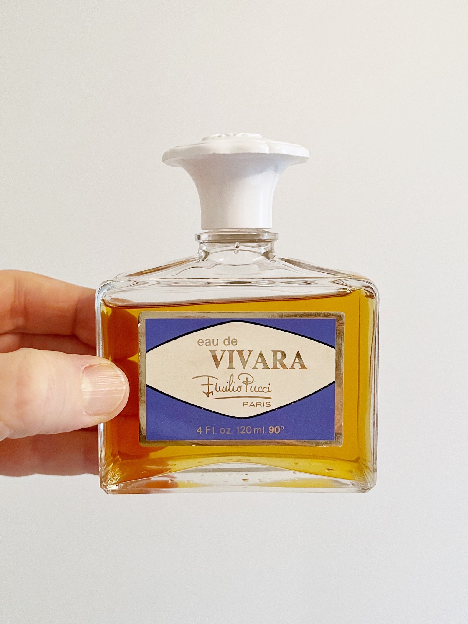 Vintage 120 Ml 4 Fl Oz Bottle Eau De Vivara Emilio Pucci Paris Perfume ...