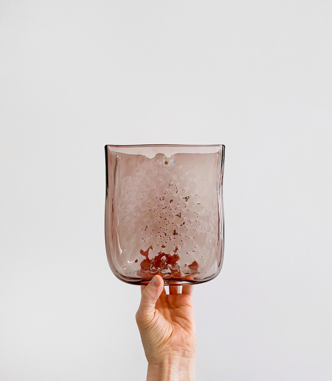 Vintage Blenko Glass Vase 894 in Dusty Rose or Orchid Pink Lavender ...