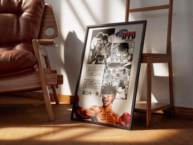 Hajime No Ippo Anime Poster | Anime Poster | Boxing Anime Manga Poster ...