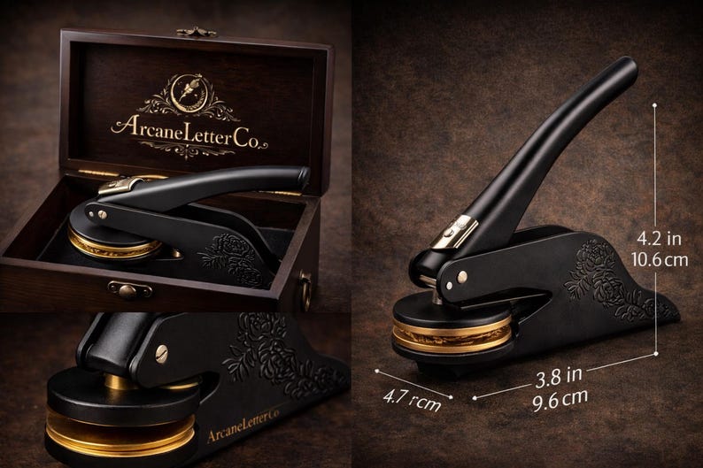 Custom Metal Embosser | Personalized Logo Stamp | Wedding Invitation ...