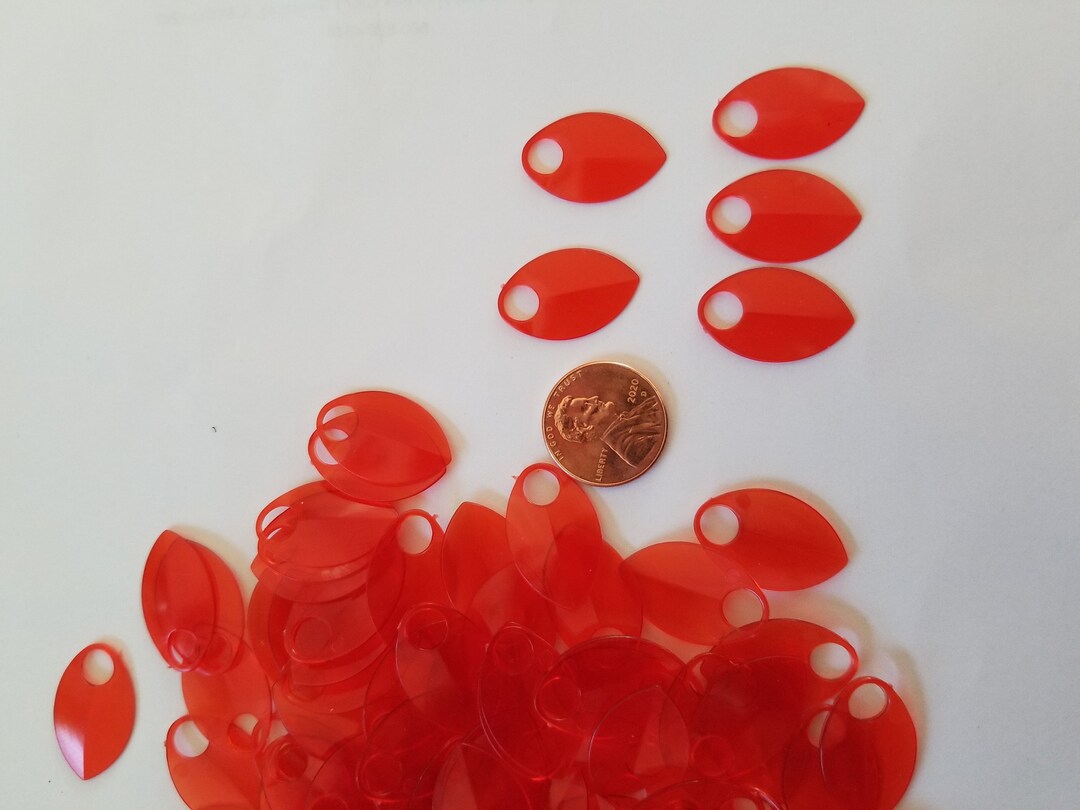 CLOSEOUT Dragon Scales - Small - Red Plastic - Sets of 100 - Etsy