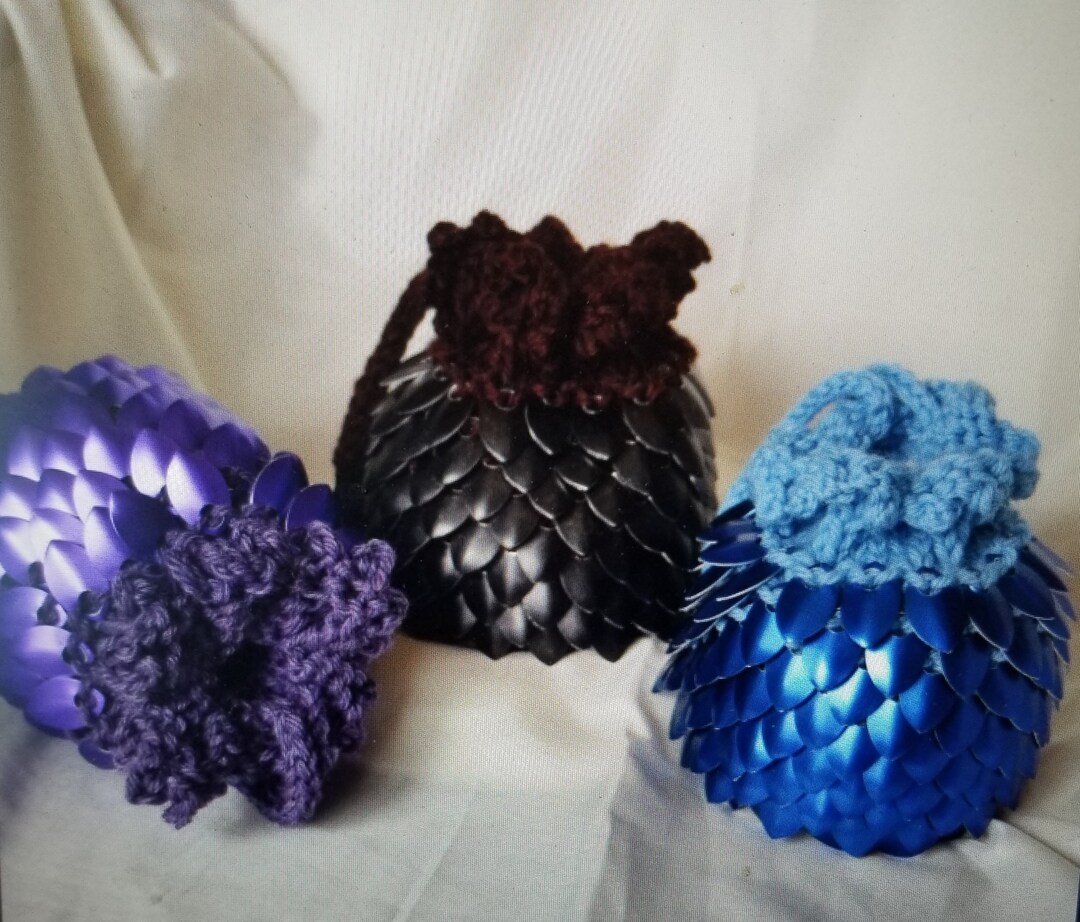 Dragon Scale Bag, Knit Pattern, Great for Dice or Costumes - Etsy