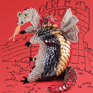 Drake the Dragon, Scales Kit red, Bronze and Black - Etsy