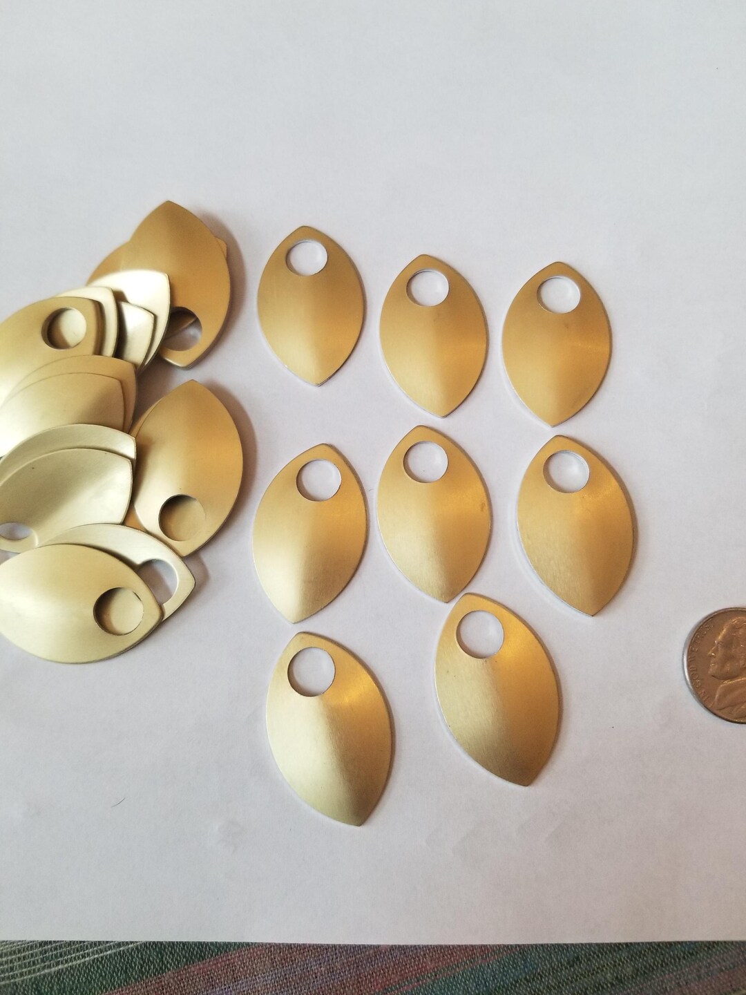 Dragon Scales - Aluminum - Large - Gold Matte - Sets of 100 Scales - Etsy