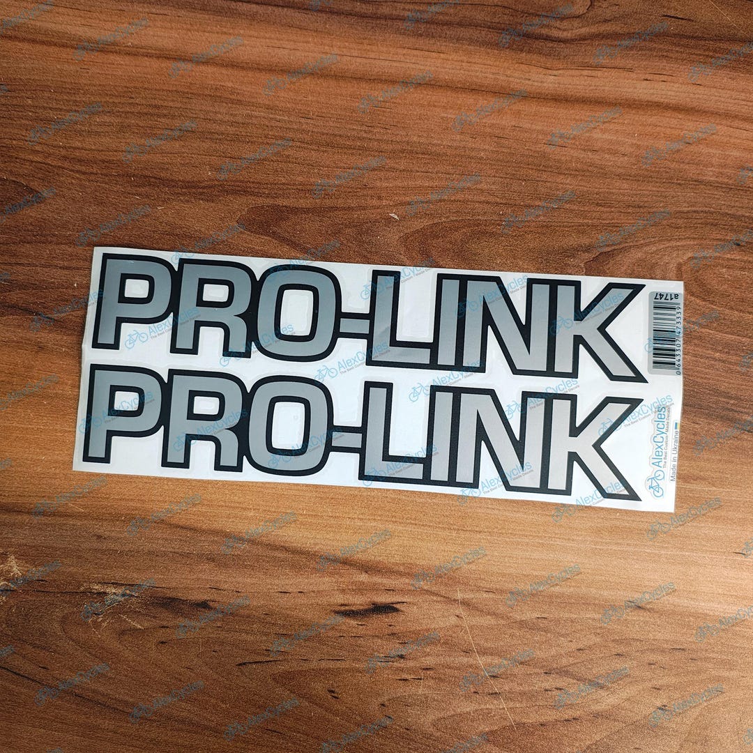 Pro-link Swing Arm Racing Pro Silver Decals Stickers Kit CR 125 250 450 ...