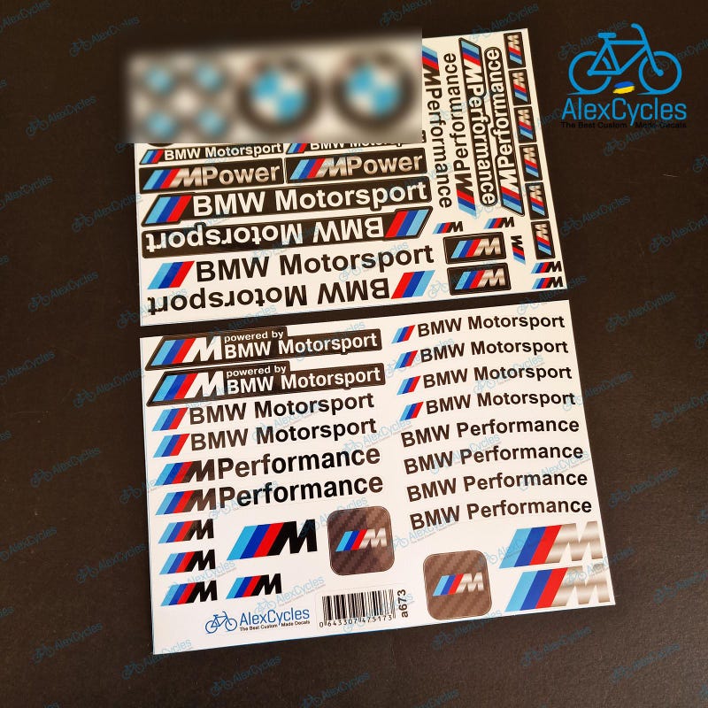 Bmw Motorsport M Decal - Etsy
