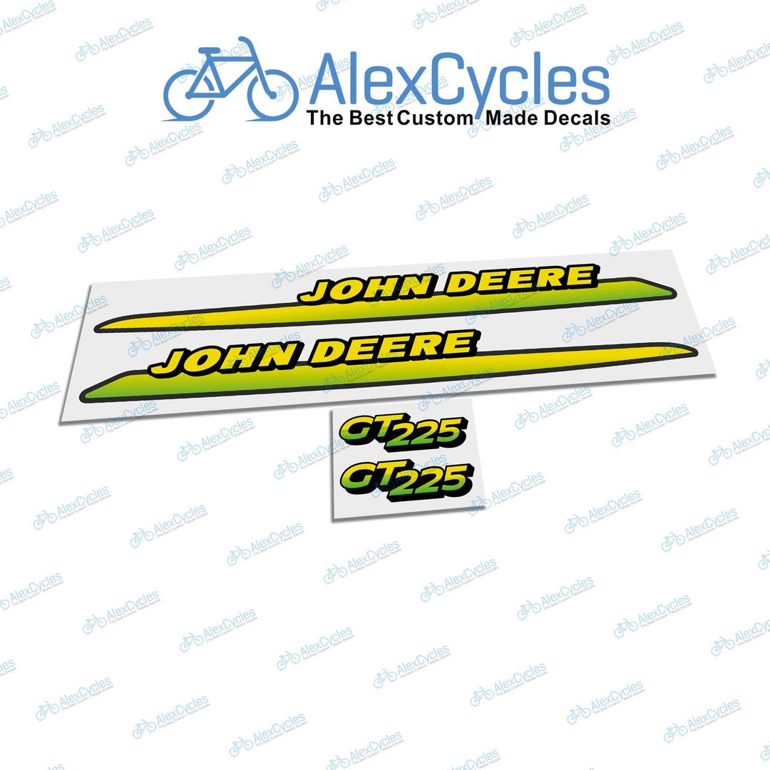 Replacement Hood Stripes Decals Stickers Kit for GT225 John Deere Gator ...