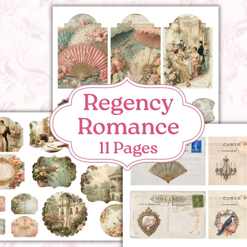 Regency Romance Add on Kit 2, Tags, Ephemera Rosewood Manor Prints ...