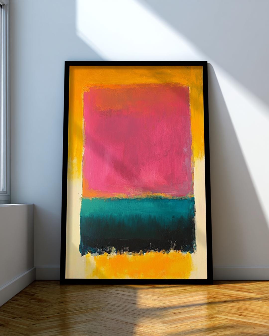 Mark Rothko Abstract Vertical Wall Art : Extra Large Framed Home Decor ...