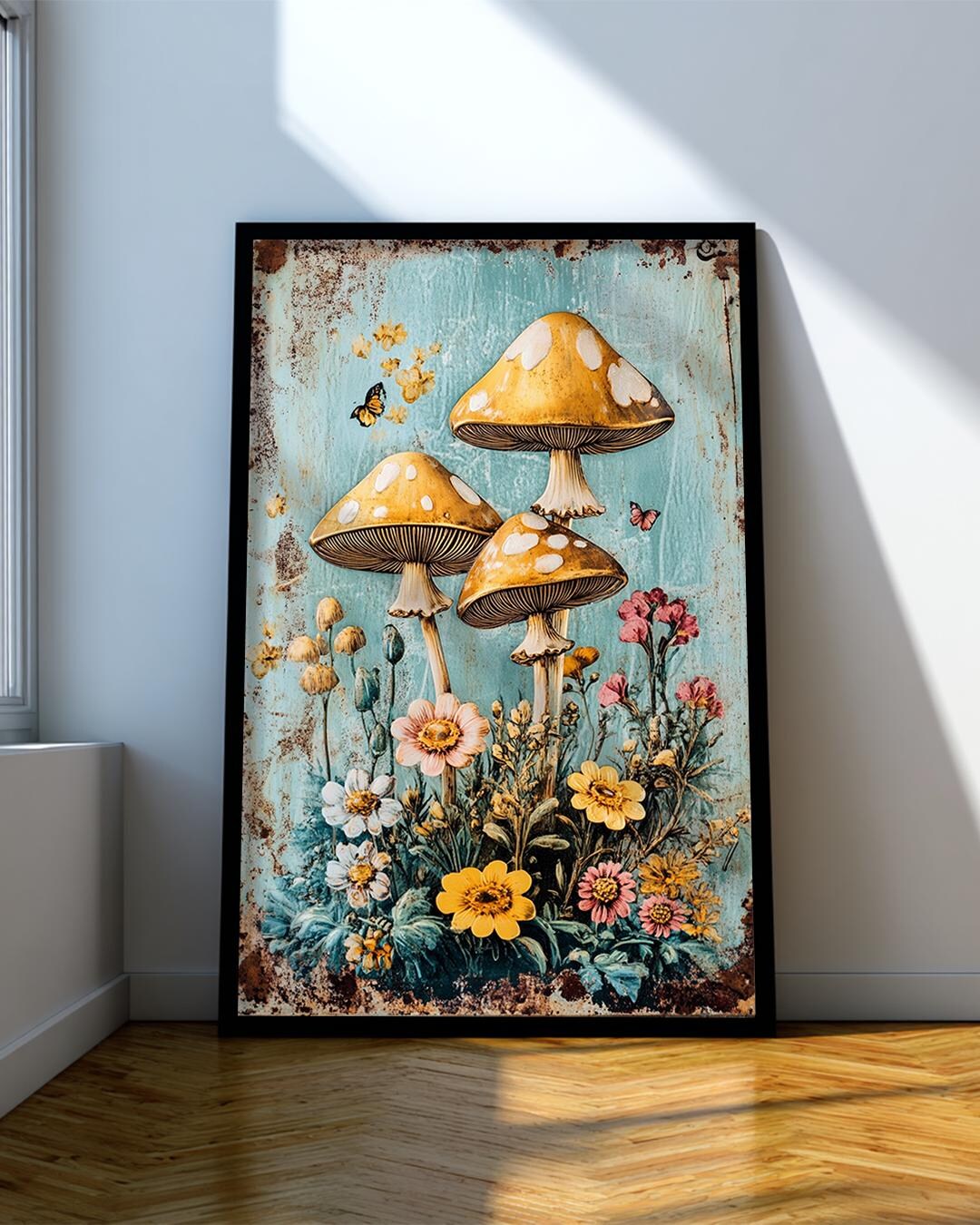 Vintage Mushroom Wall Decornull