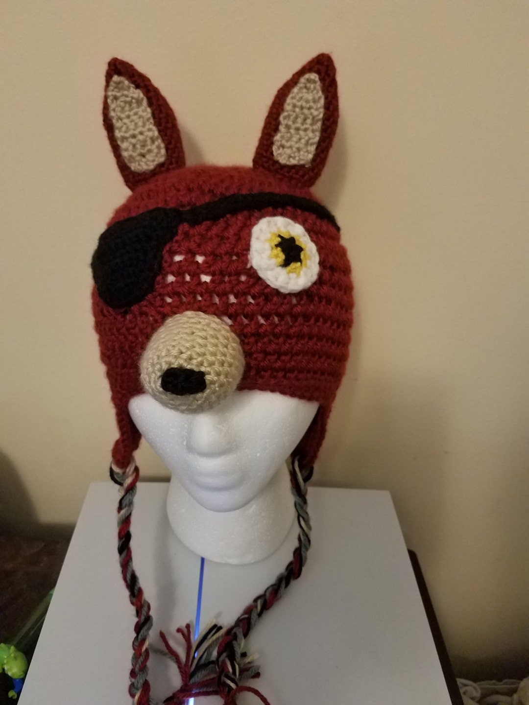 FNAF Foxy Hat Crochet - Etsy