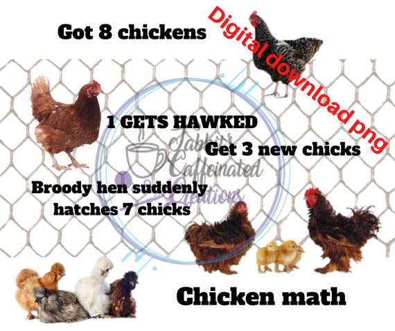 Chicken Math PNG Digital Download - Etsy