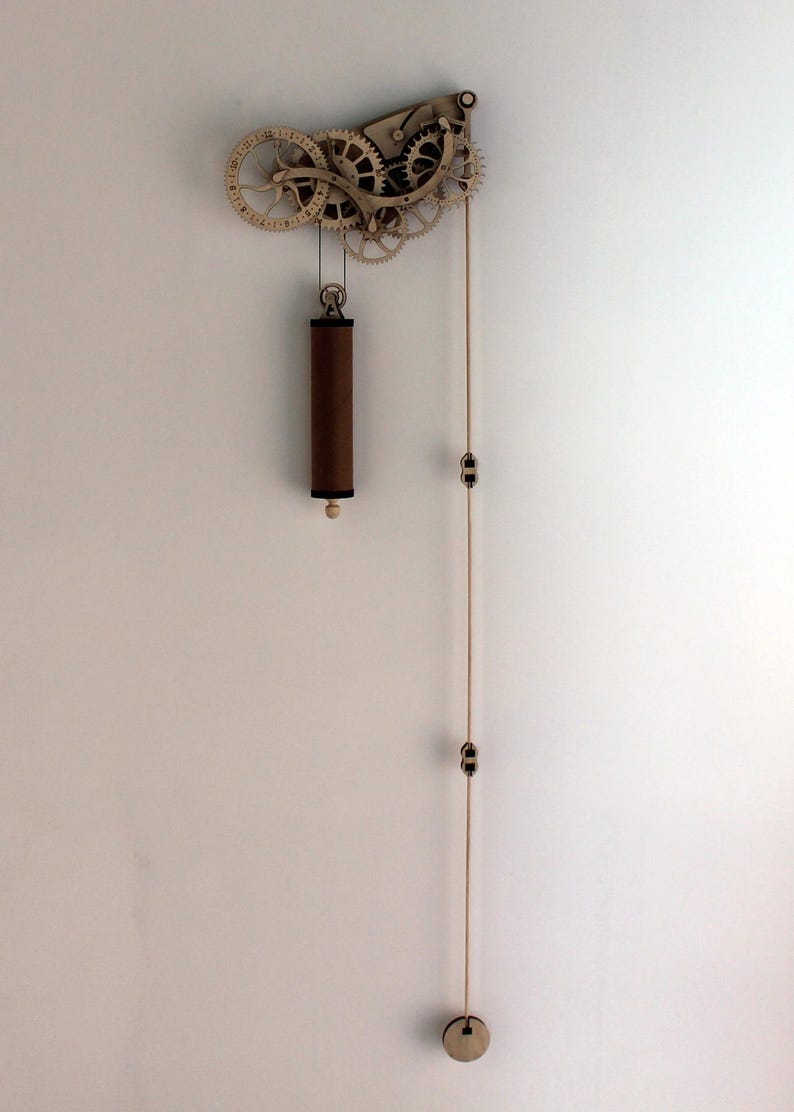 Mechanical Wooden Pendulum Clock Kit - Etsy