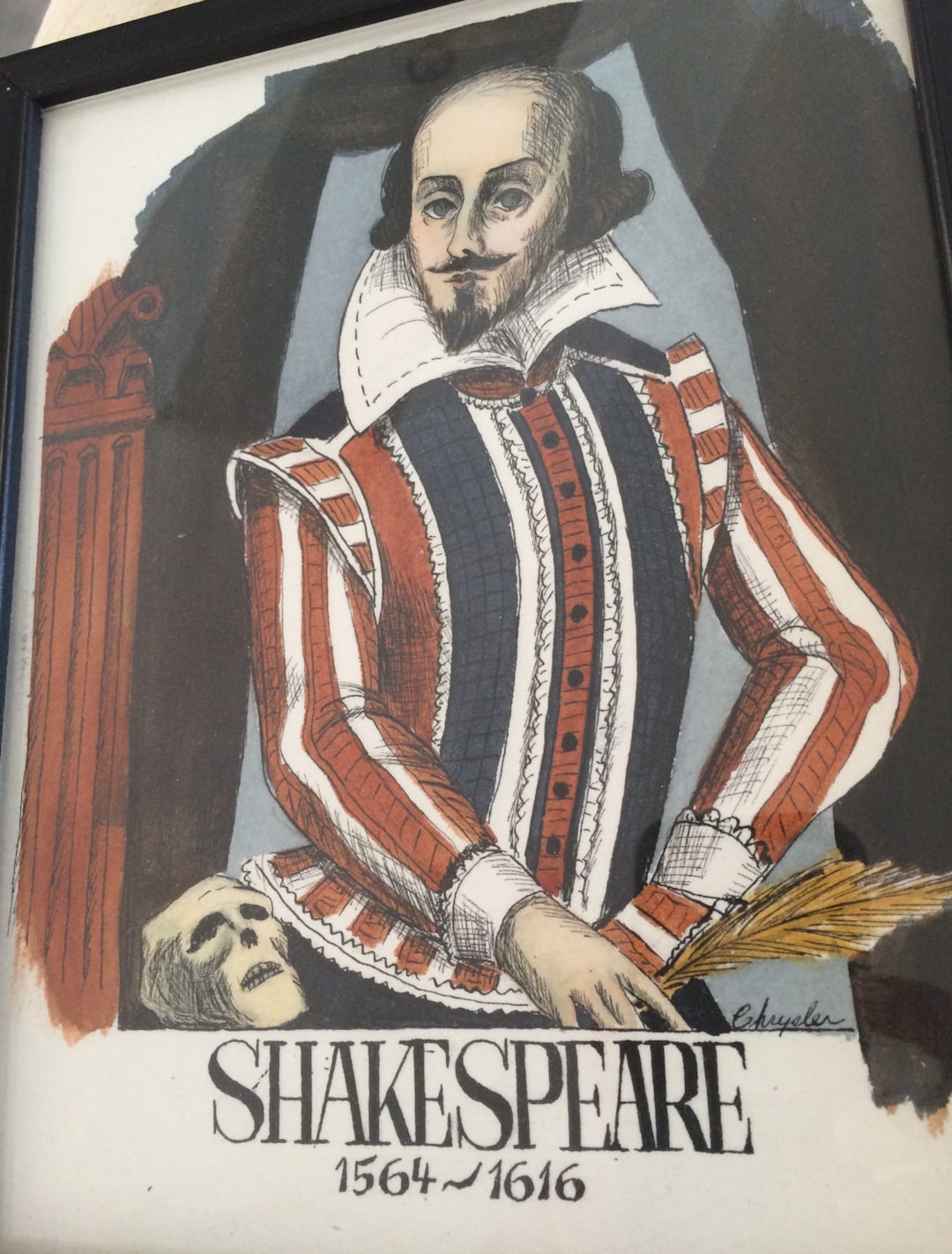 SET of 12 Framed Shakespeare Character Illustrations - Etsy