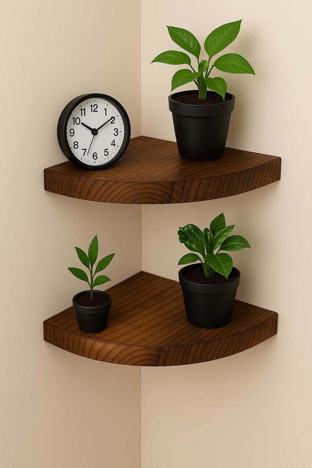 12ft Solid Oak Floating Corner Shelf - Etsy
