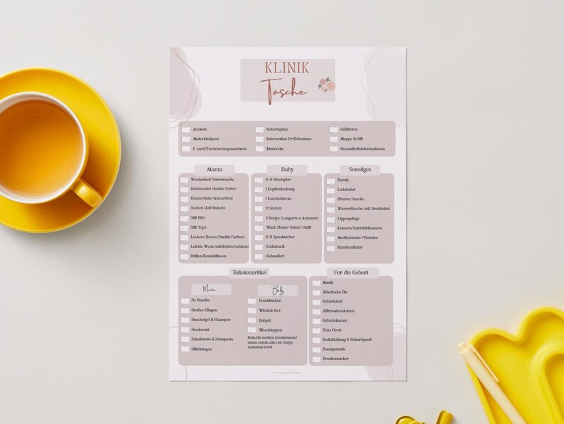 Birth and Postpartum Planning PDF | Birth Plan, Hospital Bag ...