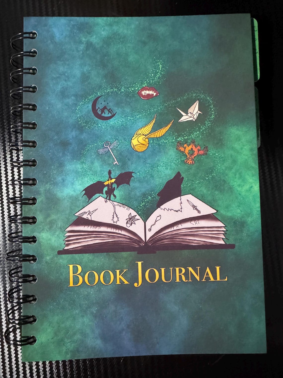 Fantasy Book Journal | Hand-bound Reading Tracker With Stickers - Etsy