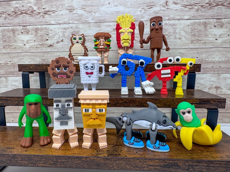 2" Mini Brainrot Meme Collection - 13 Characters Pack 3D Printed - Etsy