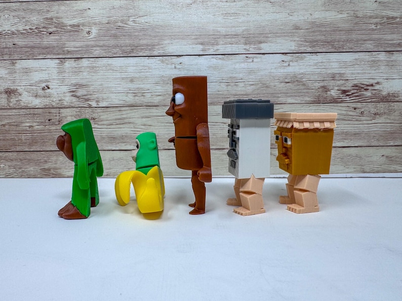 Brainrot 5 Character Figurine Set - 3D Printed 2" Mini Fidget ...