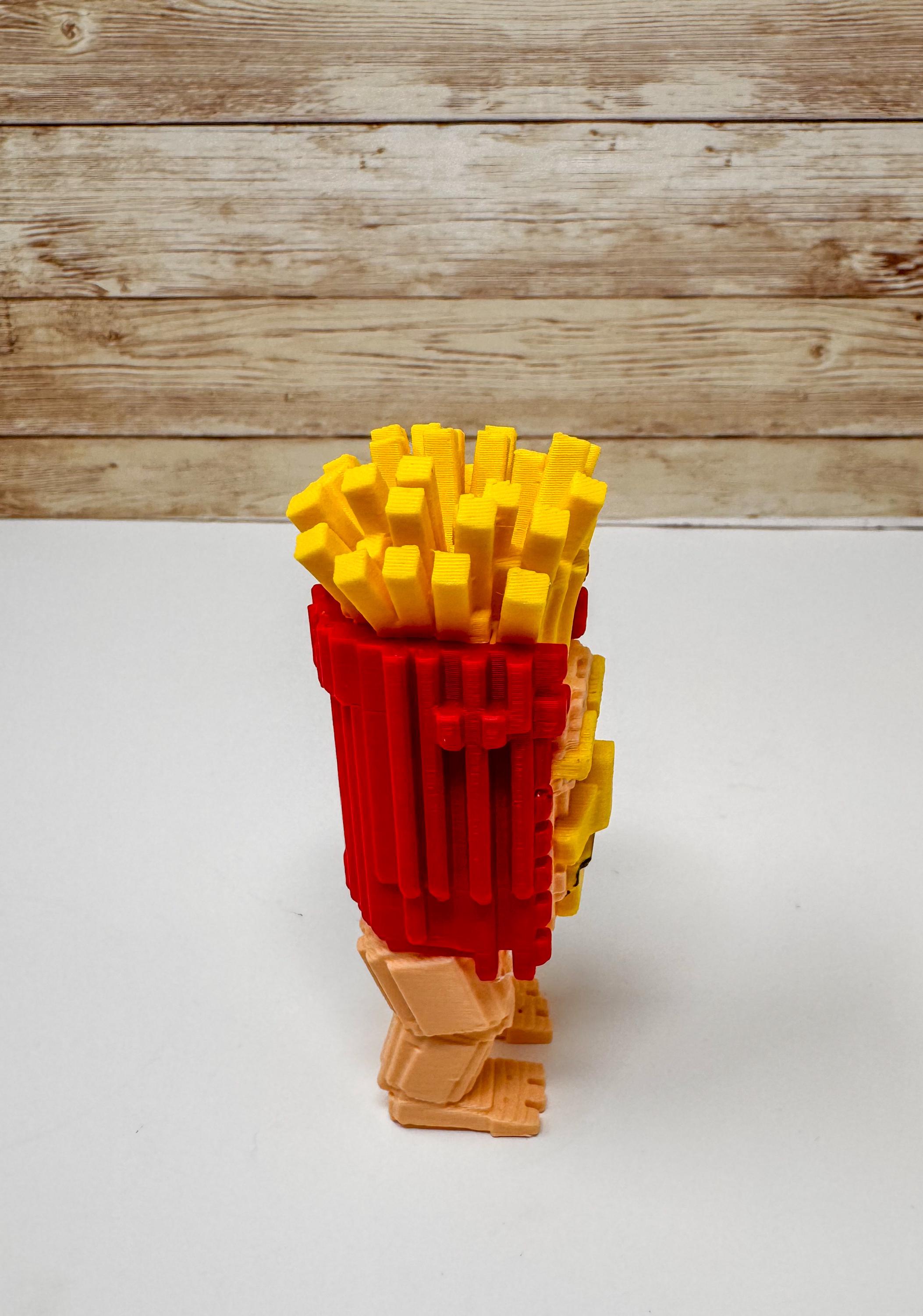Burguro & Fryuro Brainrot Figurine Set – 3D Printed Fidget Desktop ...