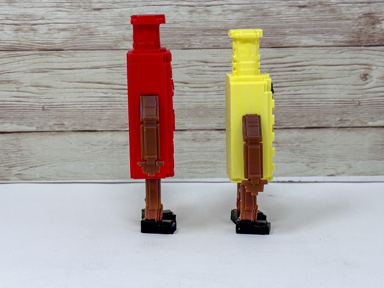 Ketchuro & Musturo Brainrot Figurine Set | 3D Printed Funny Ketchup ...