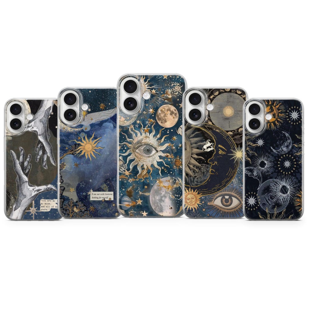 Celestial Phone Case, Sun Moon Tarot Gift Cover for iPhone 17 Pro Max ...