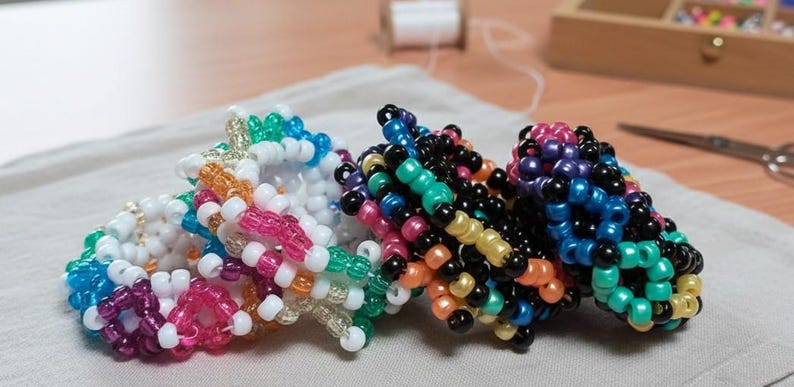 Custom Kandi Bead Rotator Cuff/3d X Base Cuff - Etsy