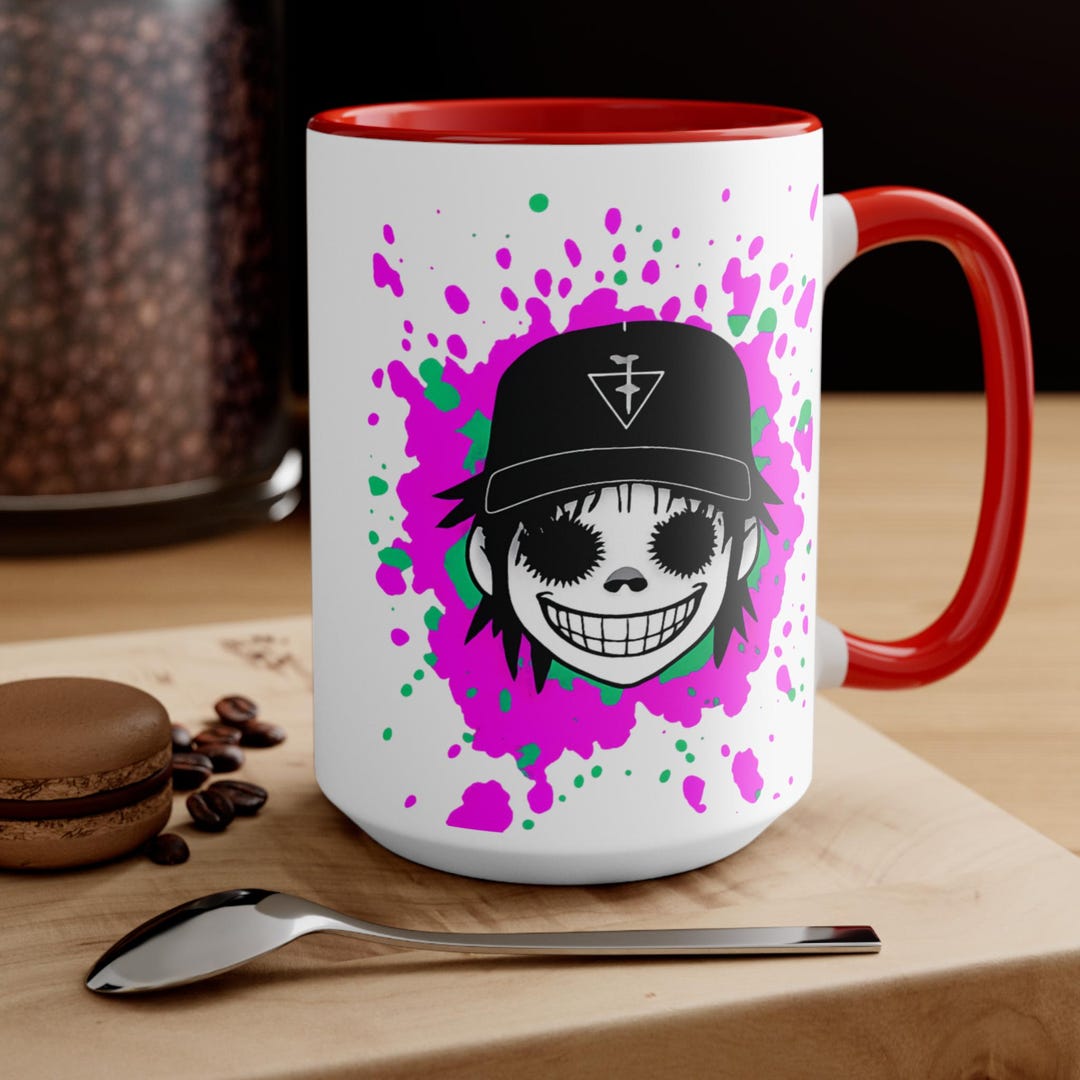 Gorillaz Accent Mug | Cartoon Coffee Cup, Fan Gift - Etsy
