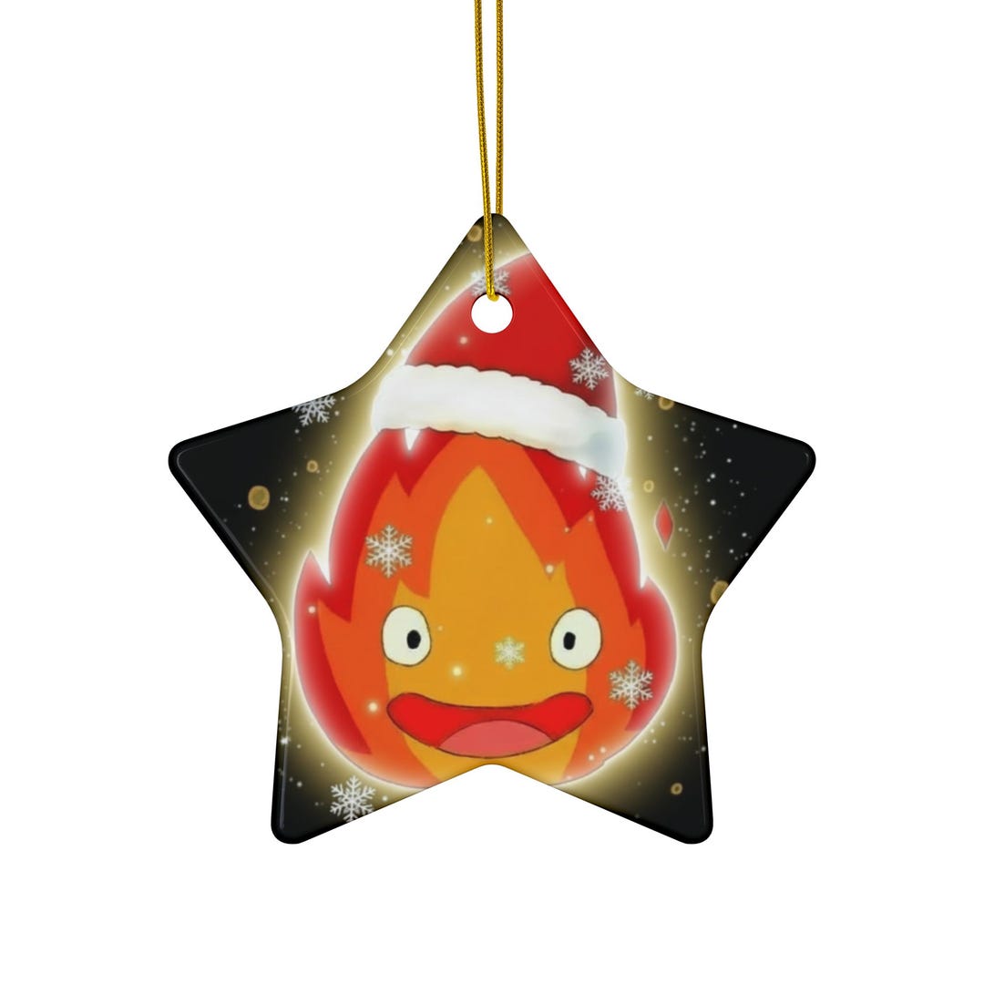 Calcifer Christmas Ornament, Howl's Moving Castle Decor, Studio Ghibli ...