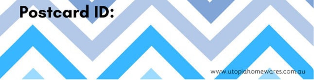 Postcrossing ID Stickers Coloured Chevrons - Etsy