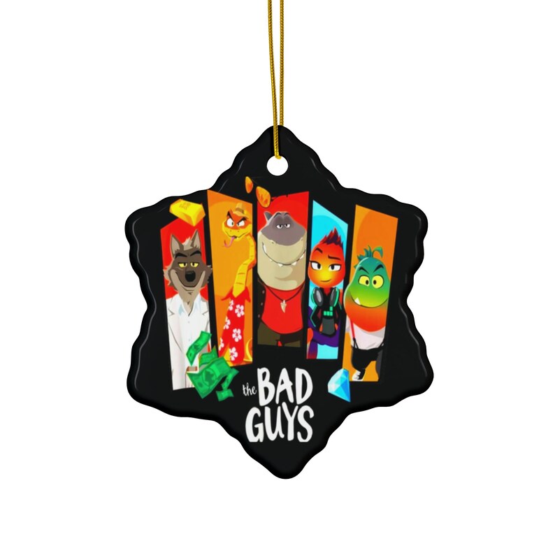 Bad Guys Ornament, Villains Theme, Christmas Tree Decor, Holiday Bauble ...