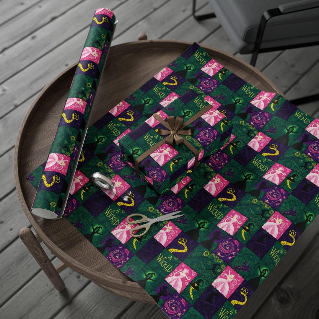 Wicked Inspired Wrapping Paper, Witch Princess Design - Etsy