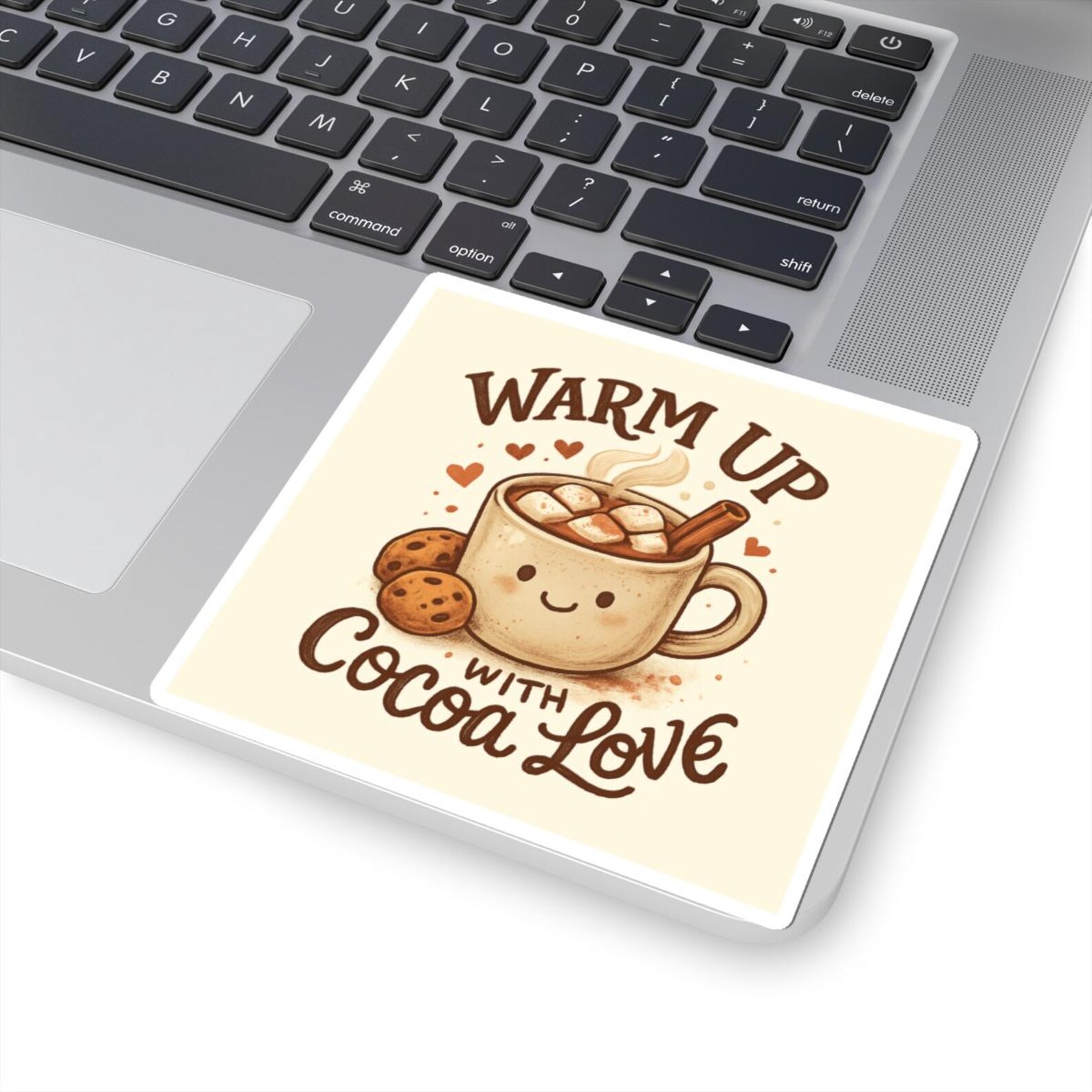 Warm up With Cocoa Love Sticker | Hot Chocolate Cute Mug Kiss-cut - Etsy