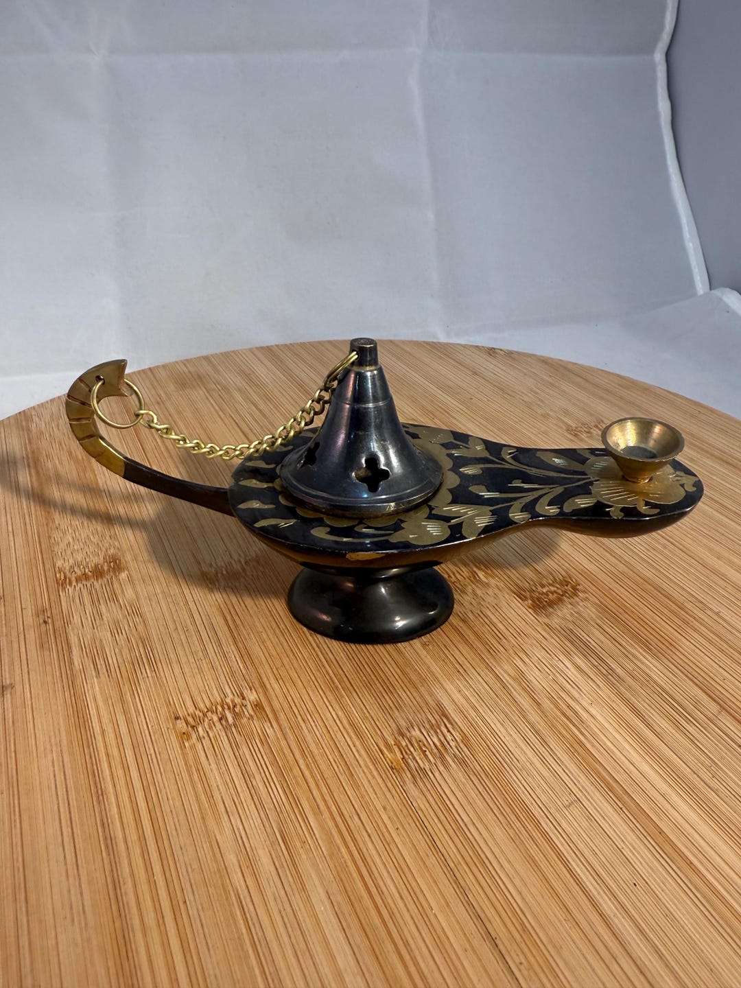 Solid Brass Vintage Incense Burner - Etsy