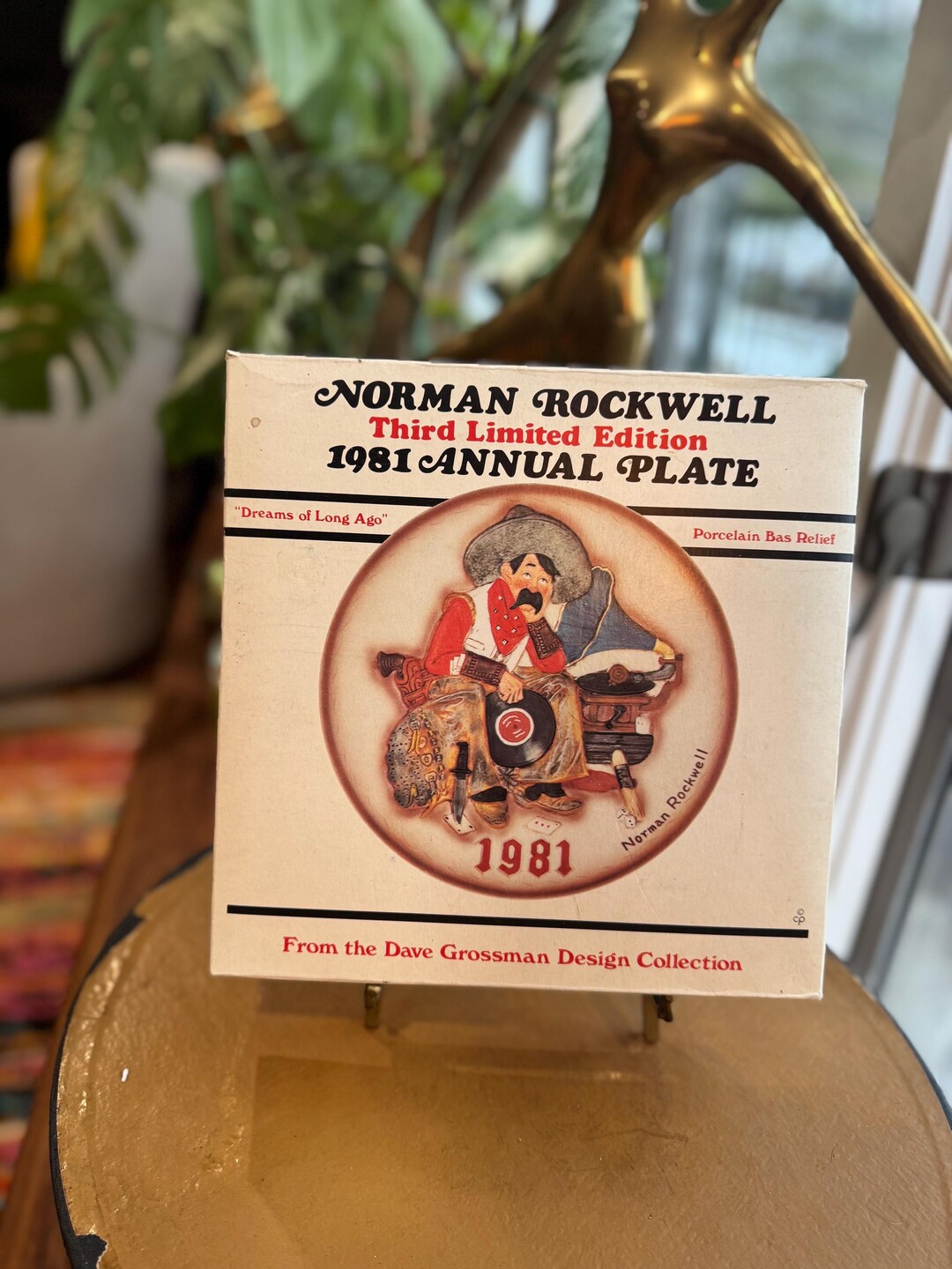 A Norman Rockwell First Limited Edition 1981 Annual Plate Dreams of ...