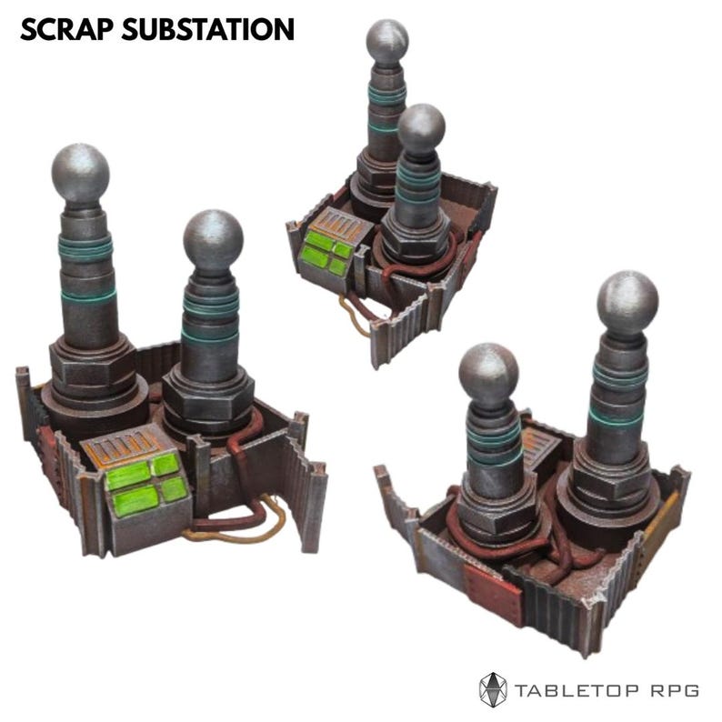 Scrap Wall Terrain for Tabletop Wargames | Paintable Sci-fi Skirmish ...