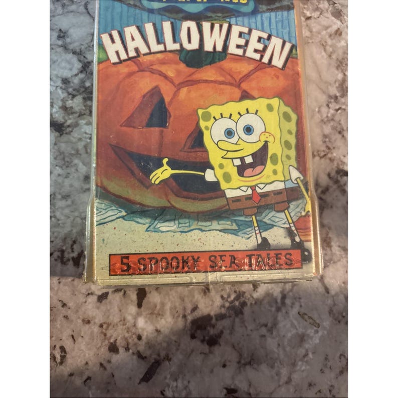Spongebob Squarepants Halloween VHS Spooky Sea Tales Hollywood Video ...