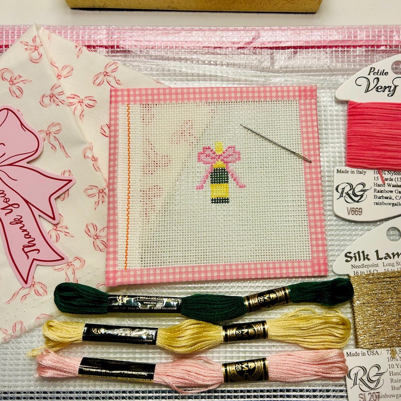 Present Needlepoint Bow - Etsy
