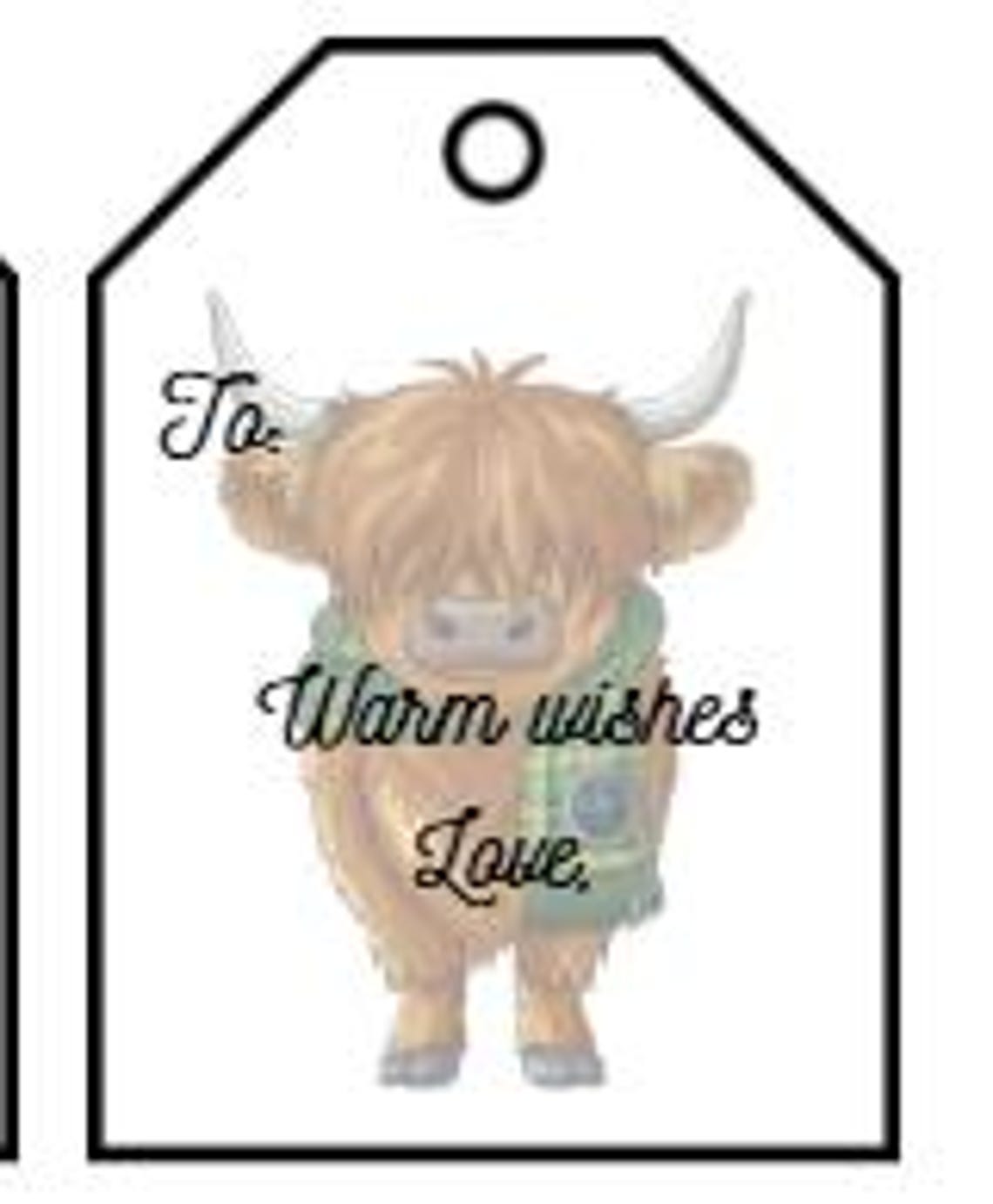 Farm Animal Christmas Gift Tags - Etsy