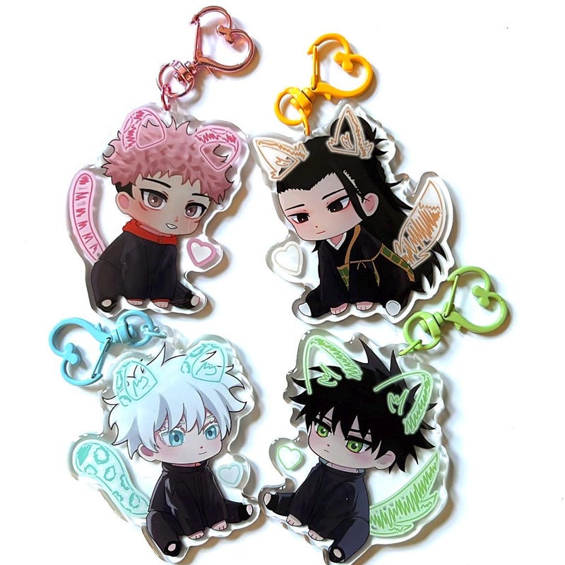 Jjk Animal Keychains - Etsy
