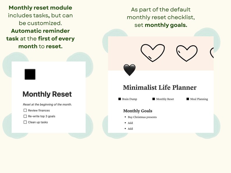 Simple Digital Planner 2026 Notion Template: Task Manager, Notion Meal ...