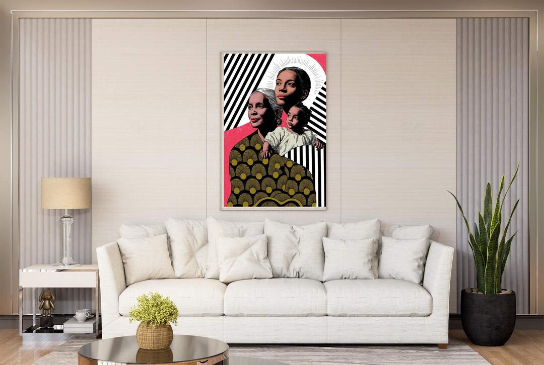 Black Women Generations Wall Art Print – African American Family ...