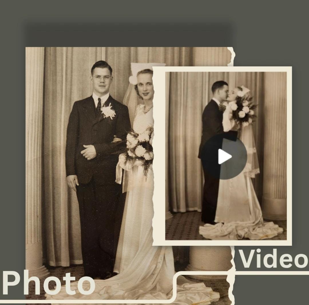 Animate Old Photos, AI Photo Restoration Service, and Colorize - Etsy