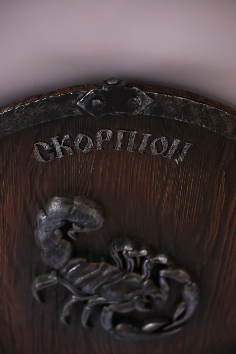 Rustic Medieval Scorpion Shield Wall Art Unique Warrior Decor for ...