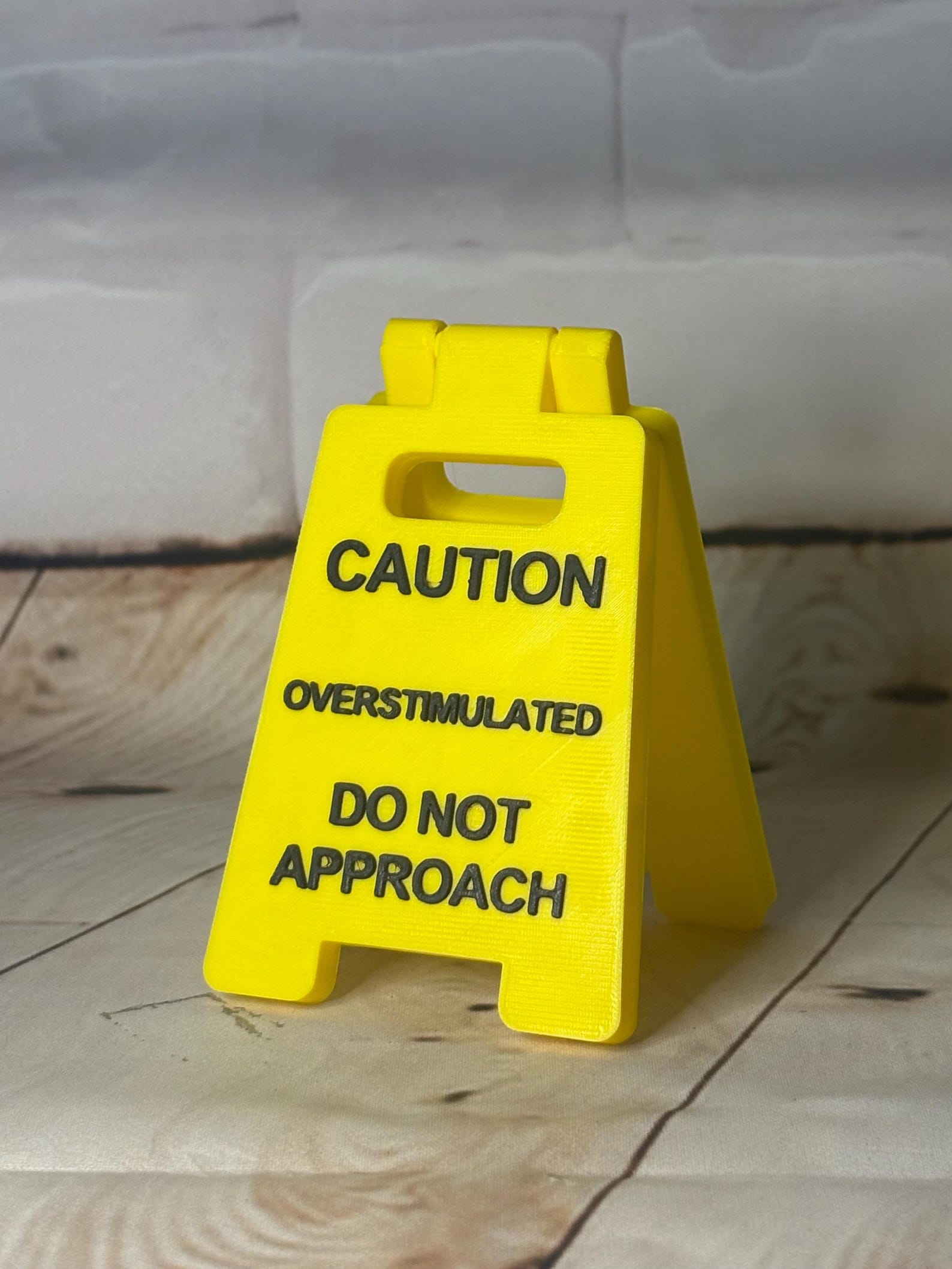 Funny Overstimulated Desk Sign | Caution: Do Not Approach - Etsy