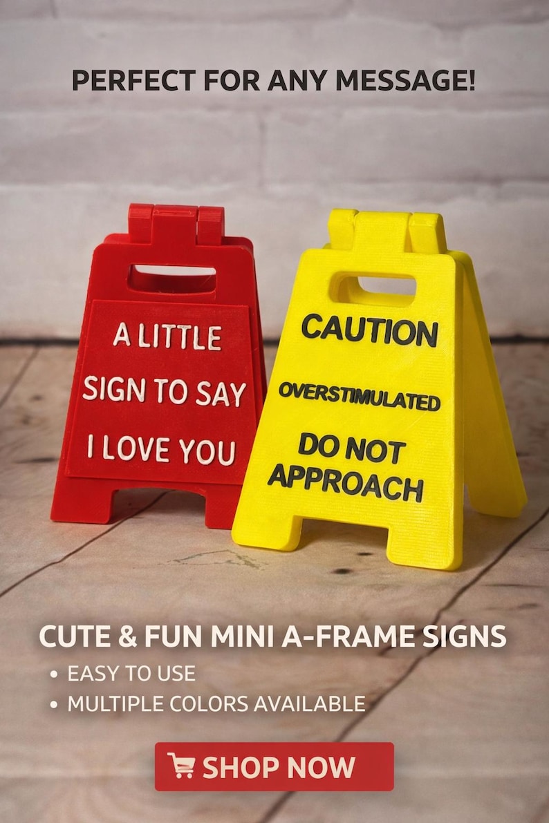 Funny Overstimulated Desk Sign | Caution: Do Not Approach - Etsy