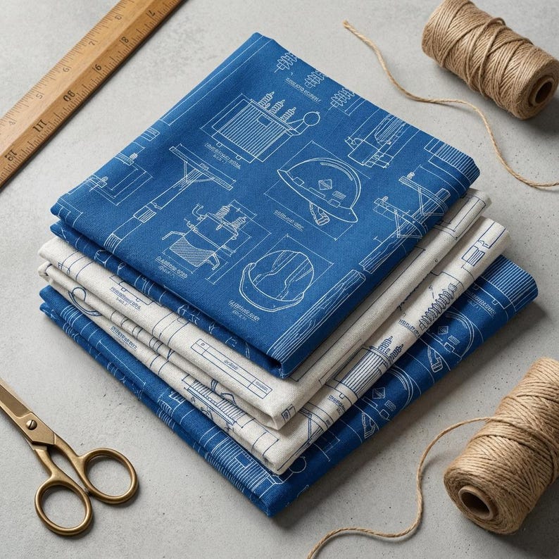 Electrical Lineman Blueprint Seamless Pattern Utility Pole Schematic ...