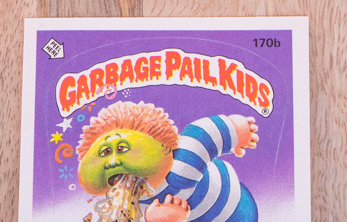 1986 Garbage Pail Kids Card, Luke Puke, 5th Series 170b, Lot 13, Mint ...