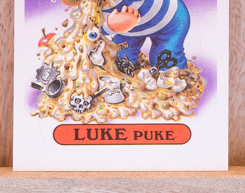 1986 Garbage Pail Kids Card, Luke Puke, 5th Series 170b, Lot 13, Mint ...