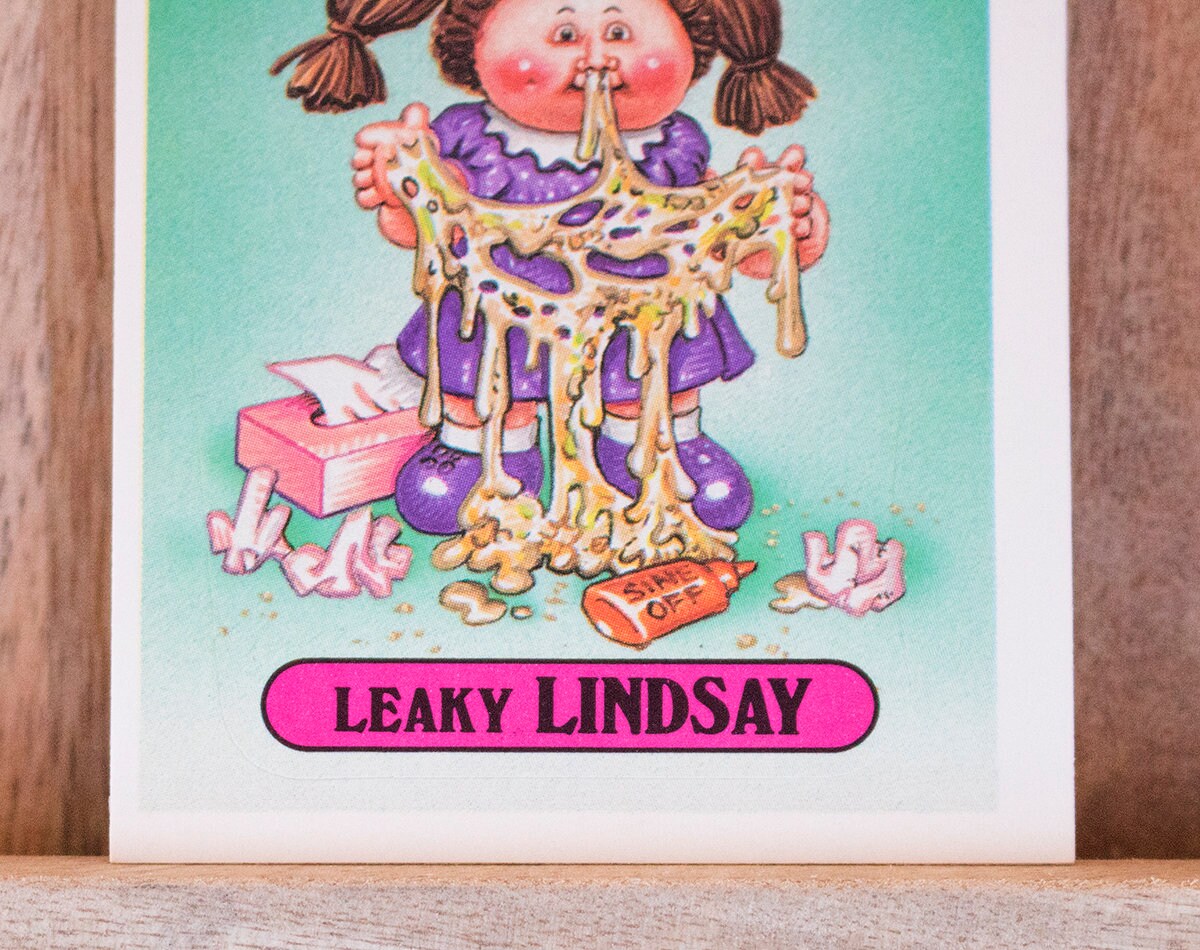 1985 Garbage Pail Kids Card, Leaky Lindsay, 2nd Series 45a, Lot 161 ...